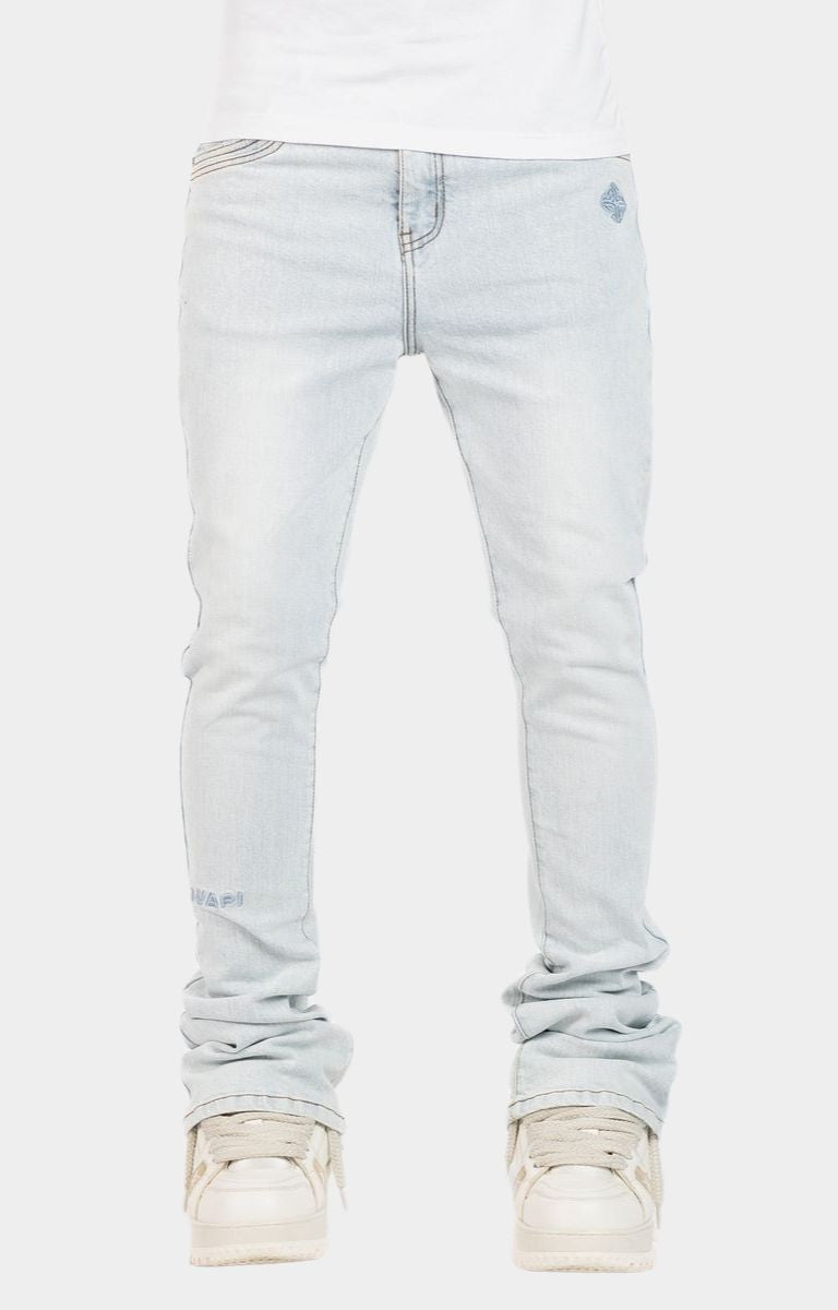 Guapi Aqua Blue Basics Stacked Denim